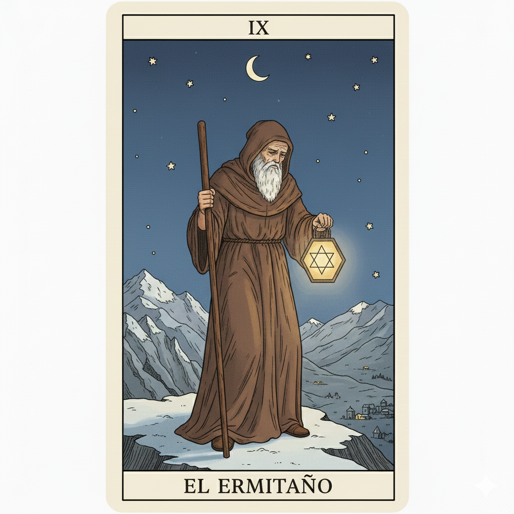 El Ermitaño (IX) - Significado del Tarot | Mystical Visions | Mystical ...